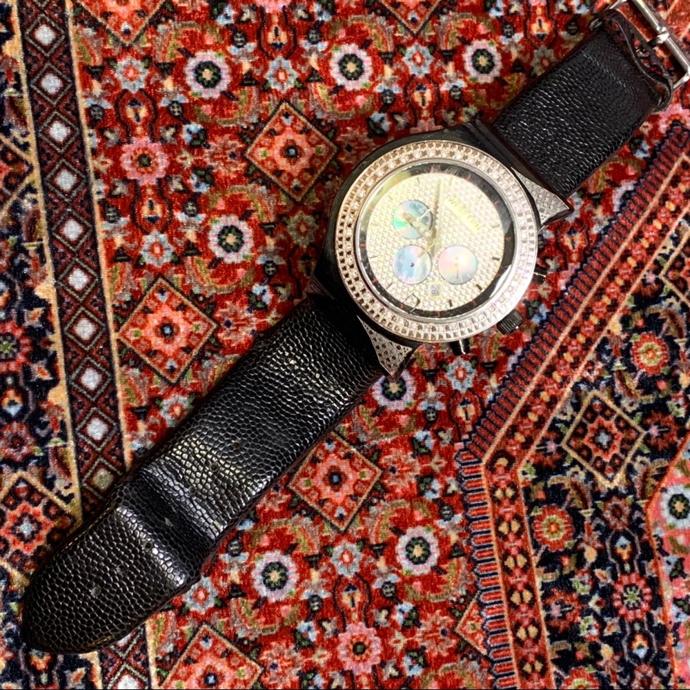 Vintage Western Watch In Stainless Steel & Crystal - Gem